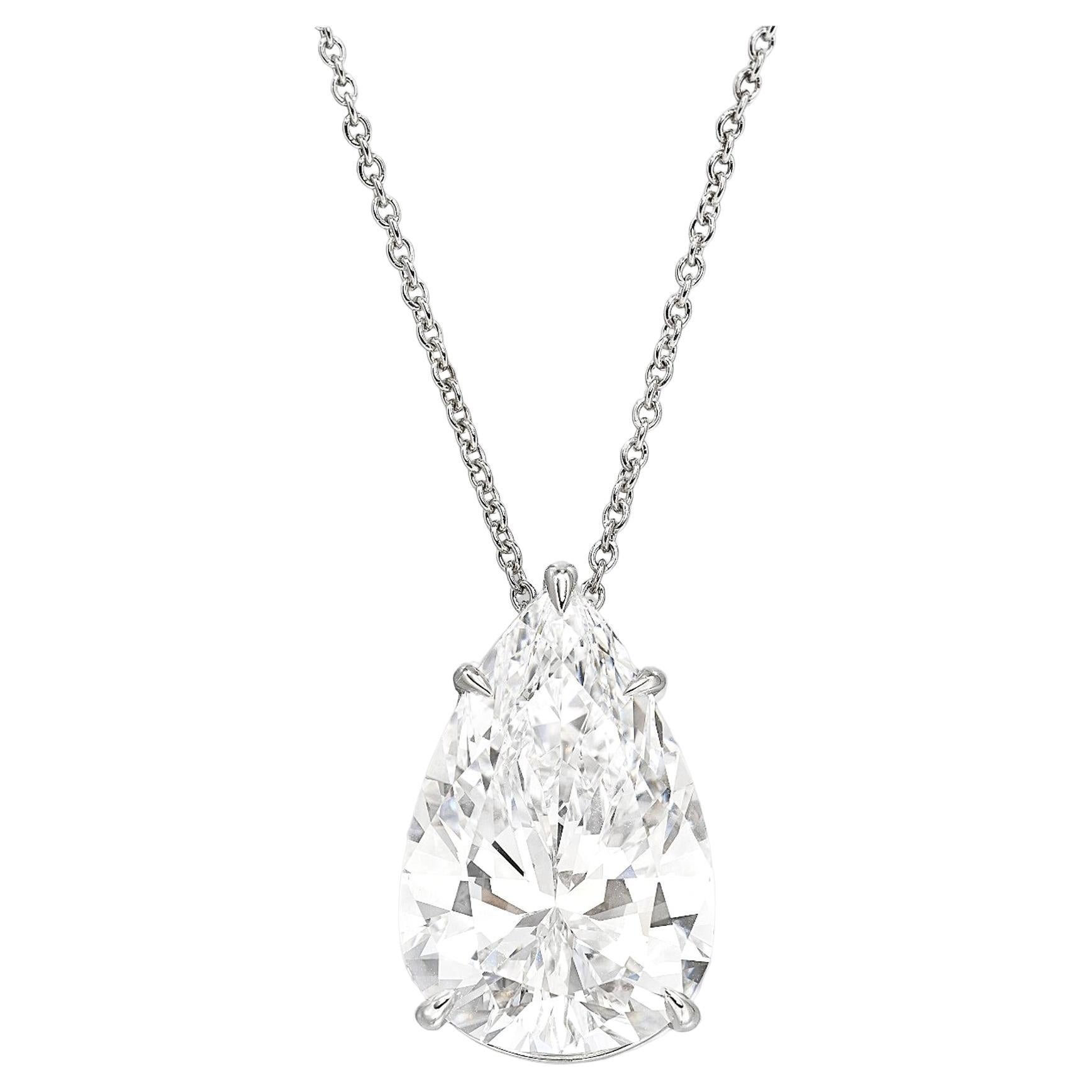 Flawless GIA Certified 33 Carat Pear Cut Diamond For Sale at 1stDibs ...