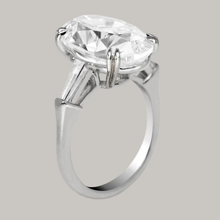 GIA Certified 6 Carat Flawless Round Brilliant Cut Diamond Ring For ...