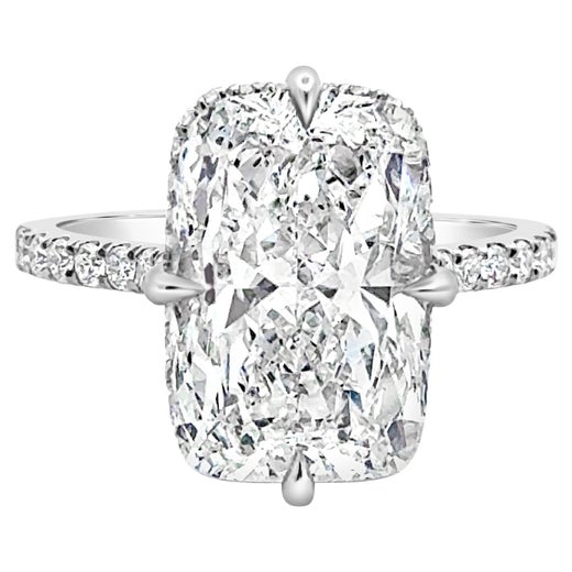 Roman Malakov 4.53 Carats Round Brilliant Cut Diamond White Gold ...