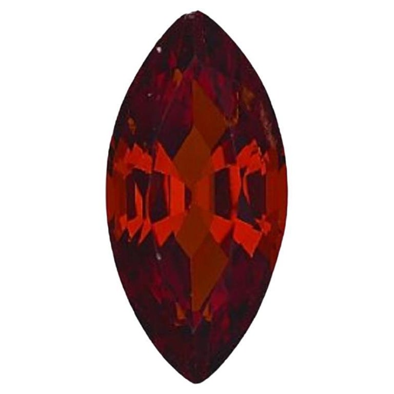 Gia Certified 7.40 Carat Marquise Spessartine Garnet For Sale at 1stDibs