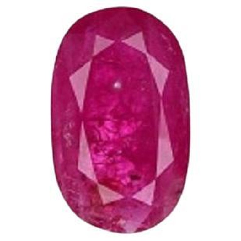 GIA Certified 7.55 Carat Oval Shape Ruby For Sale at 1stDibs