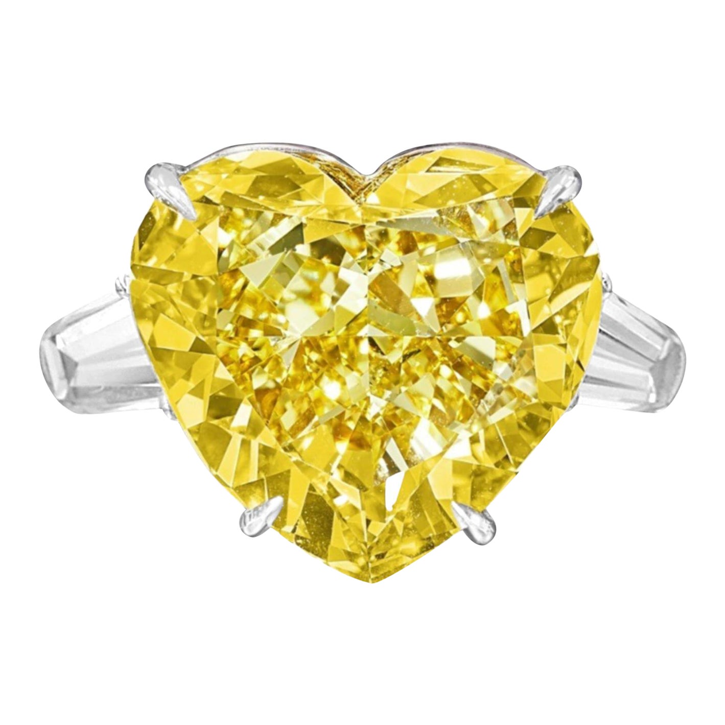 Customizable GIA Certified 3.00ct Fancy Light Yellow Diamond Cocktail ...