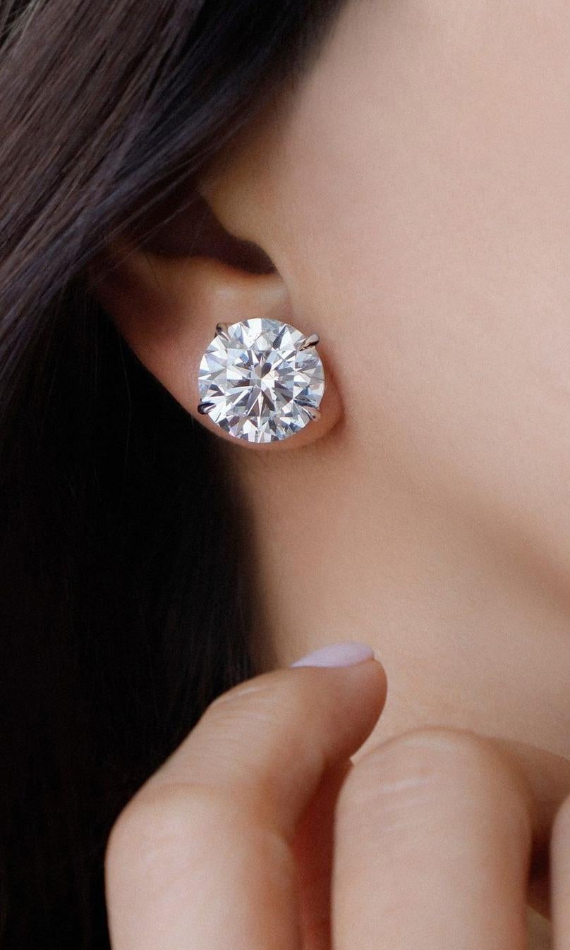 8 Carat Diamond Earrings