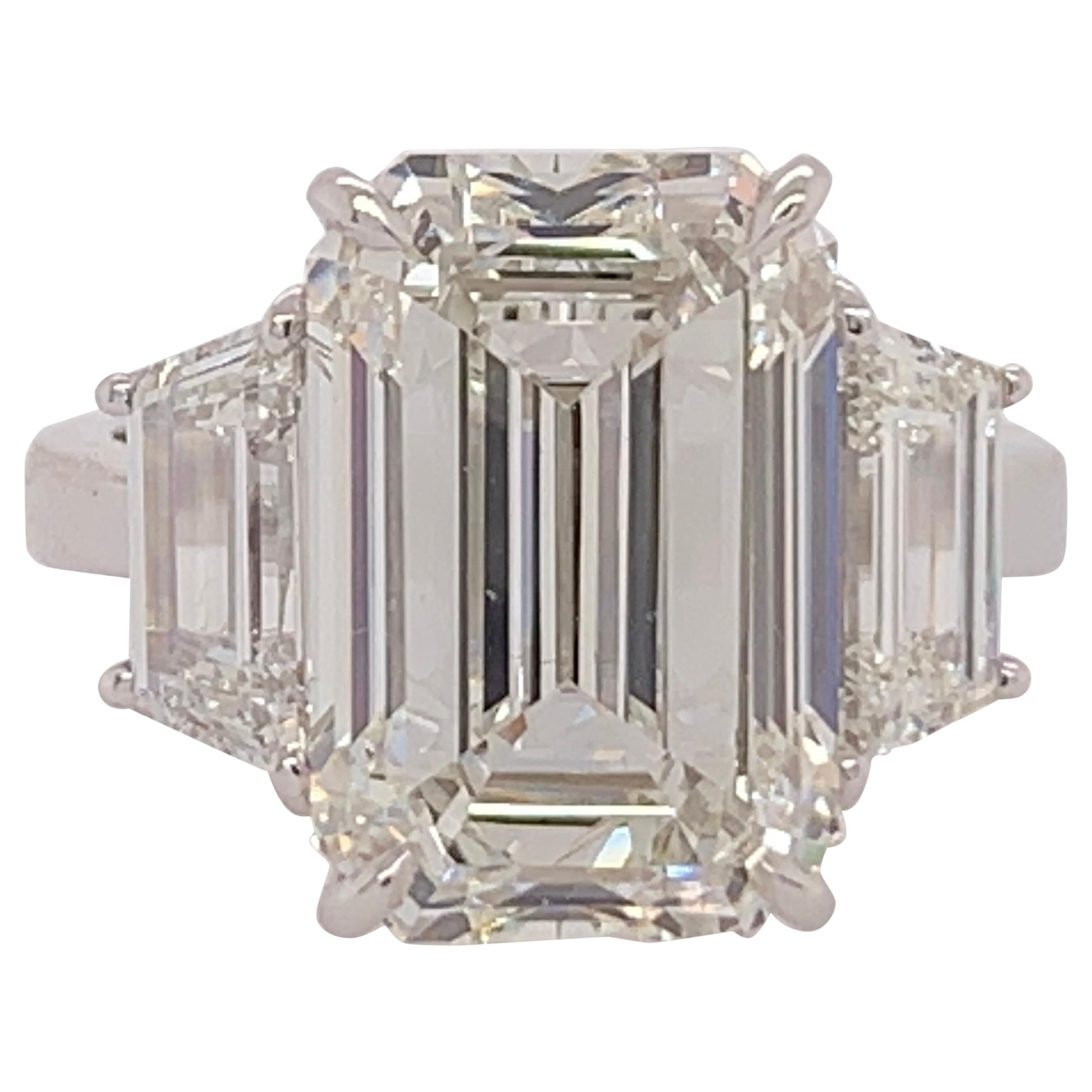 5 Carat Radiant Cut Diamond Engagement Ring GIA Certified I VS2 For ...