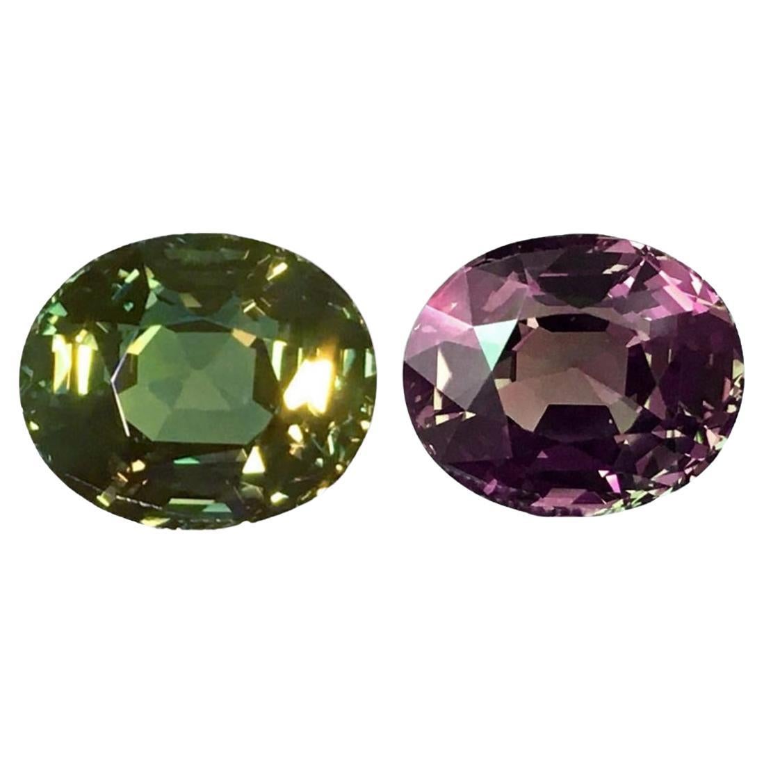 GIA Certified 8.41 Carat Natural Color Change Alexandrite For Sale at ...