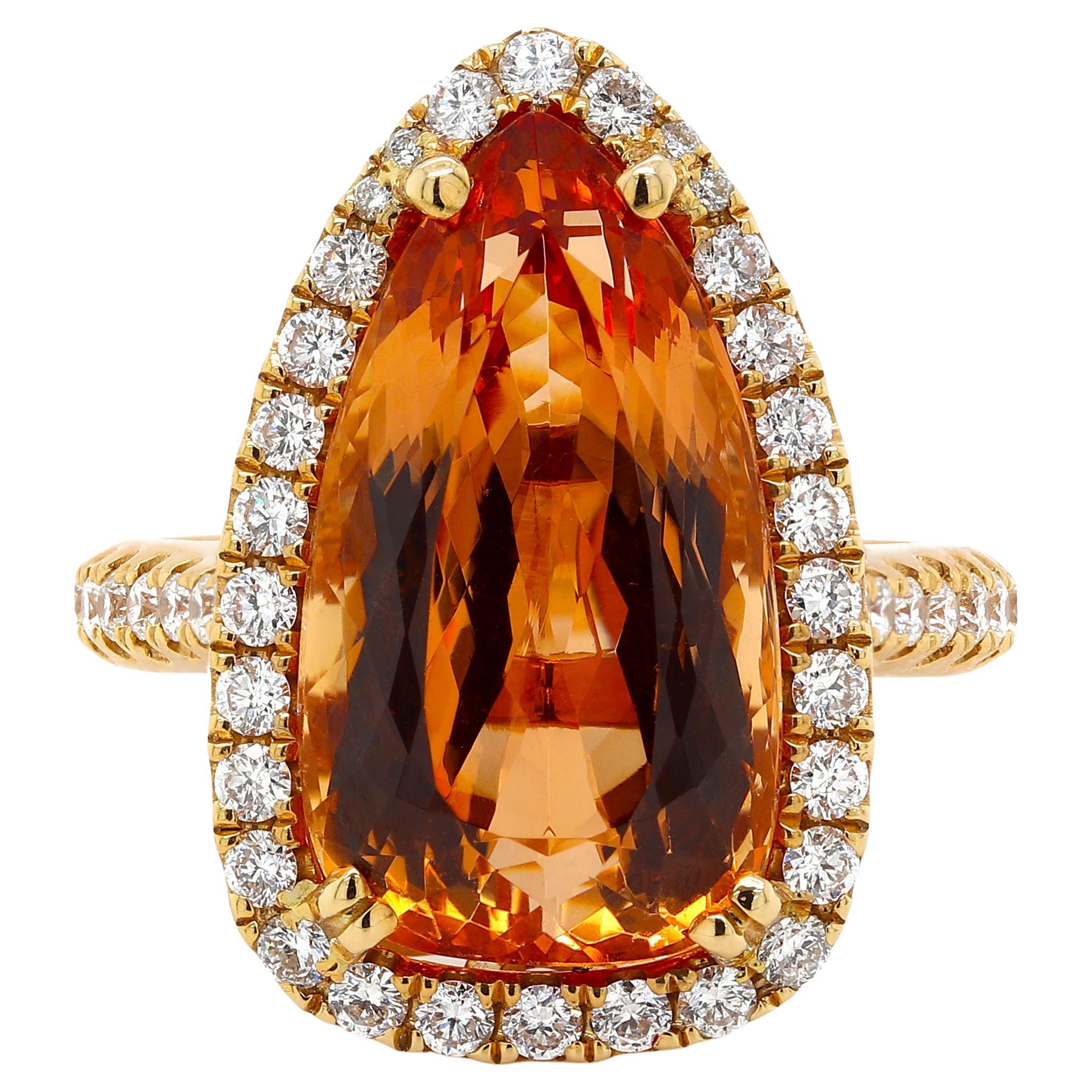 GIA Certified 12.53 Carat Natural Imperial Topaz For Sale at 1stDibs ...