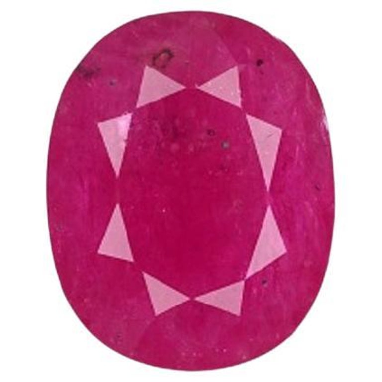 GIA Certified 9.67 Carat Oval Shape Ruby For Sale at 1stDibs