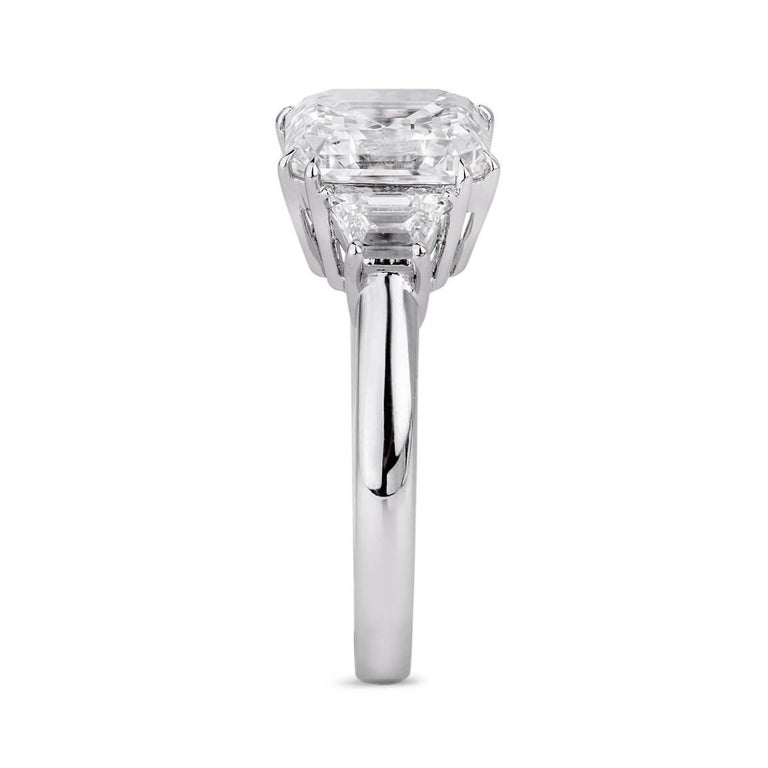 GIA Certified Asher Cut Diamond Ring 3.58 Carat For Sale at 1stDibs ...
