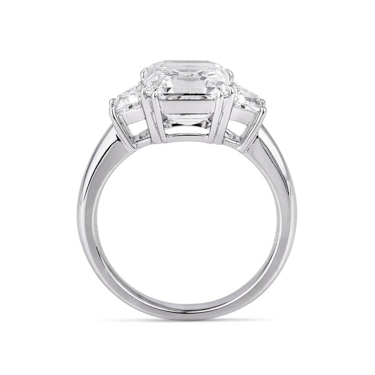 GIA Certified Asher Cut Diamond Ring 3.58 Carat For Sale at 1stDibs | asher ring, asher diamond ...