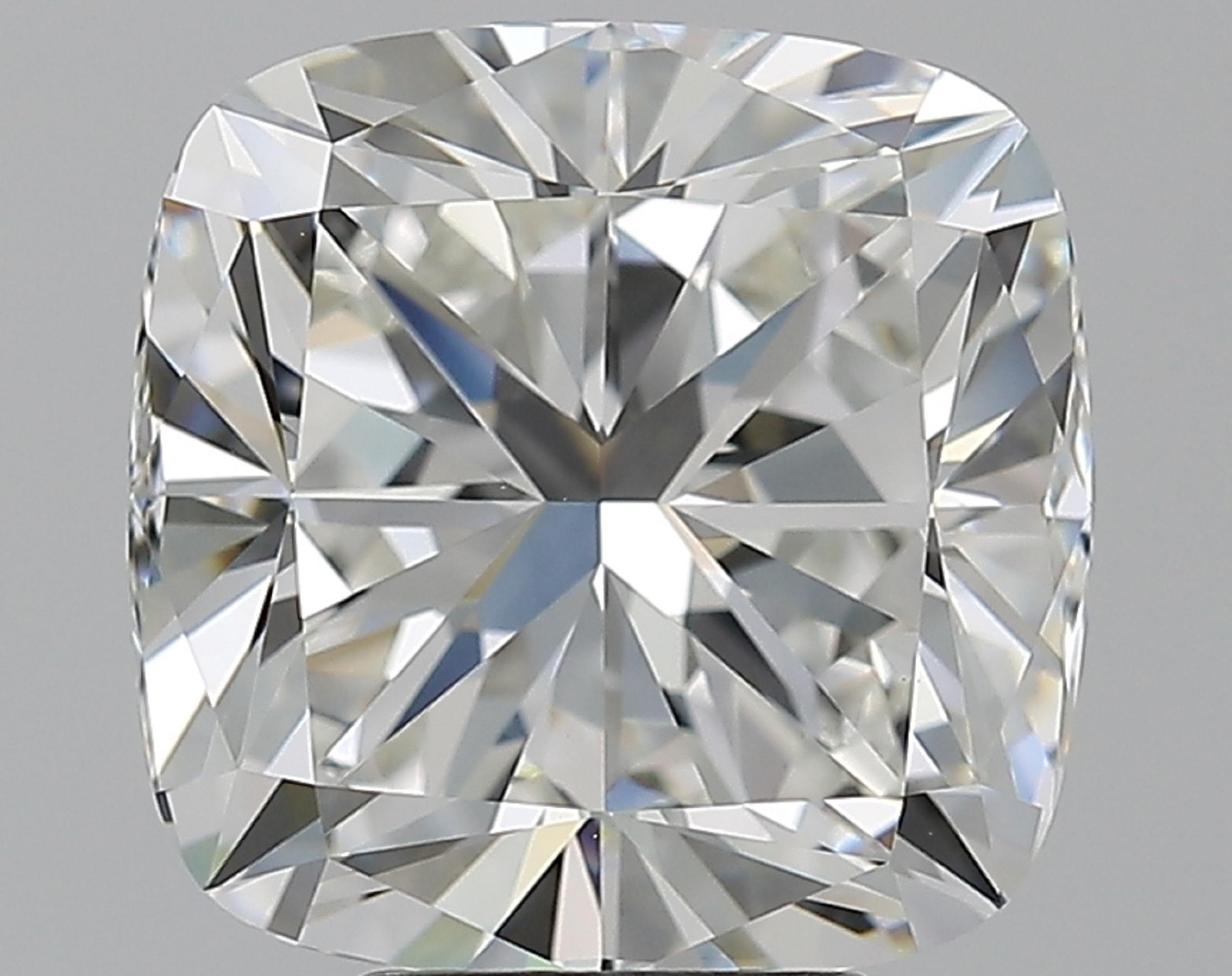 GIA Certified Cushion Brilliant Cut 5 Carat Diamond Engagement Ring For ...