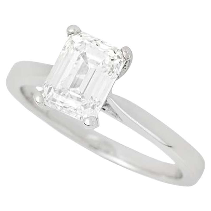 8.40 Carat Emerald-Cut Diamond Solitaire Engagement Ring at 1stDibs ...