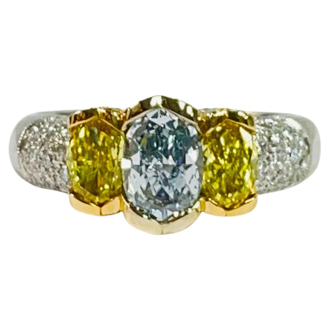 GIA Certified Fancy Deep Yellow Radiant Cut Diamond Engagement Ring For ...