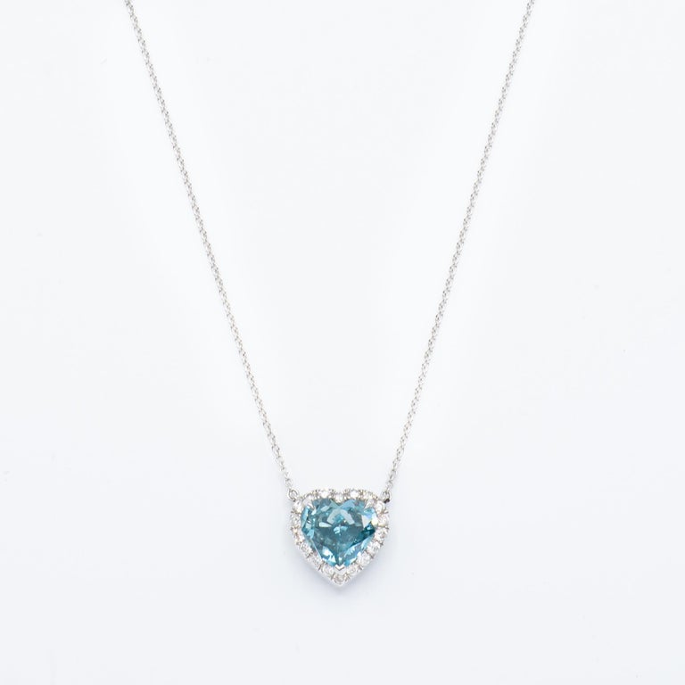 GIA Certified Fancy Intense Blue Heart Shape Diamond For Sale at 1stDibs