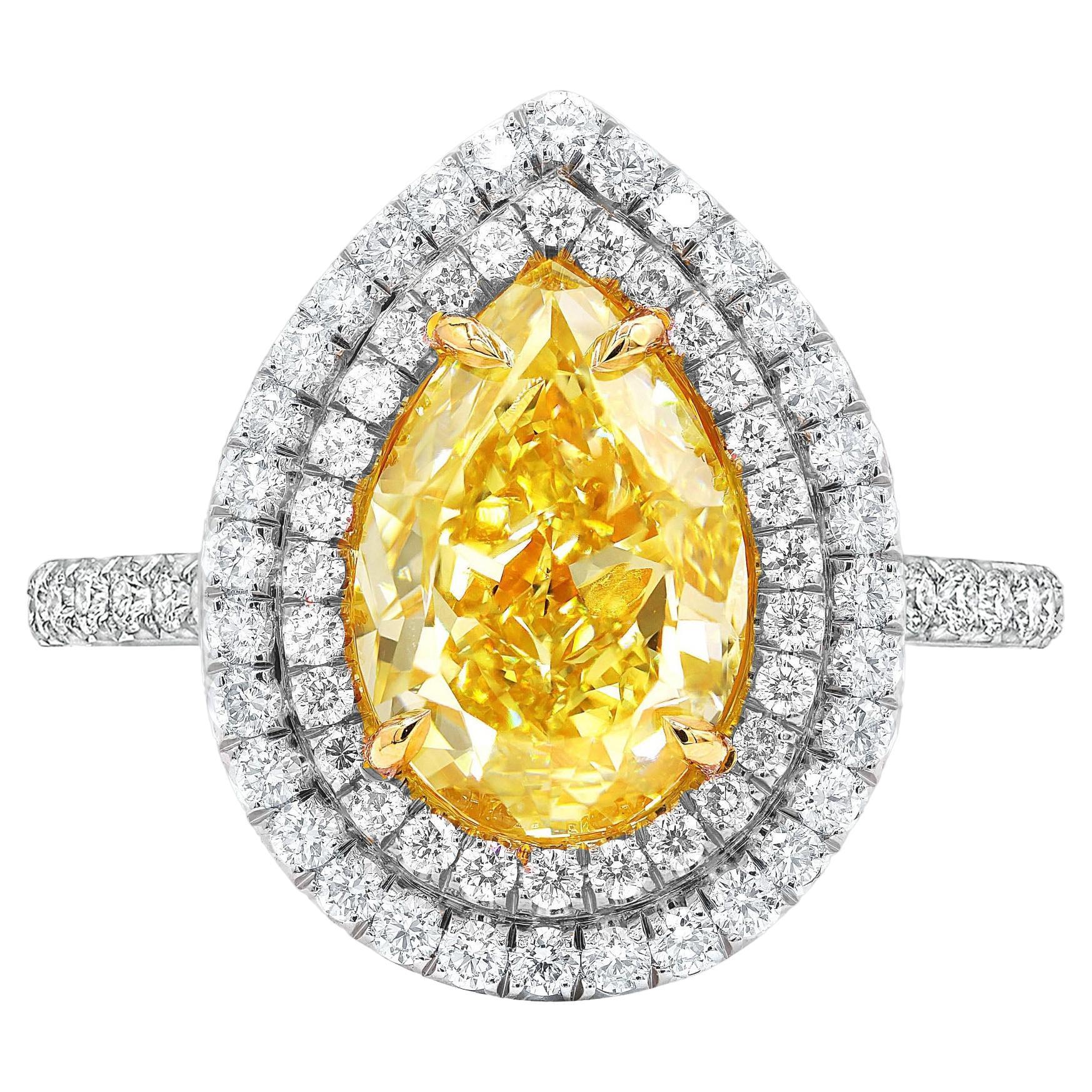 GIA Certified 1.18 Carat Fancy Light Blue Diamond Solitaire Ring For ...