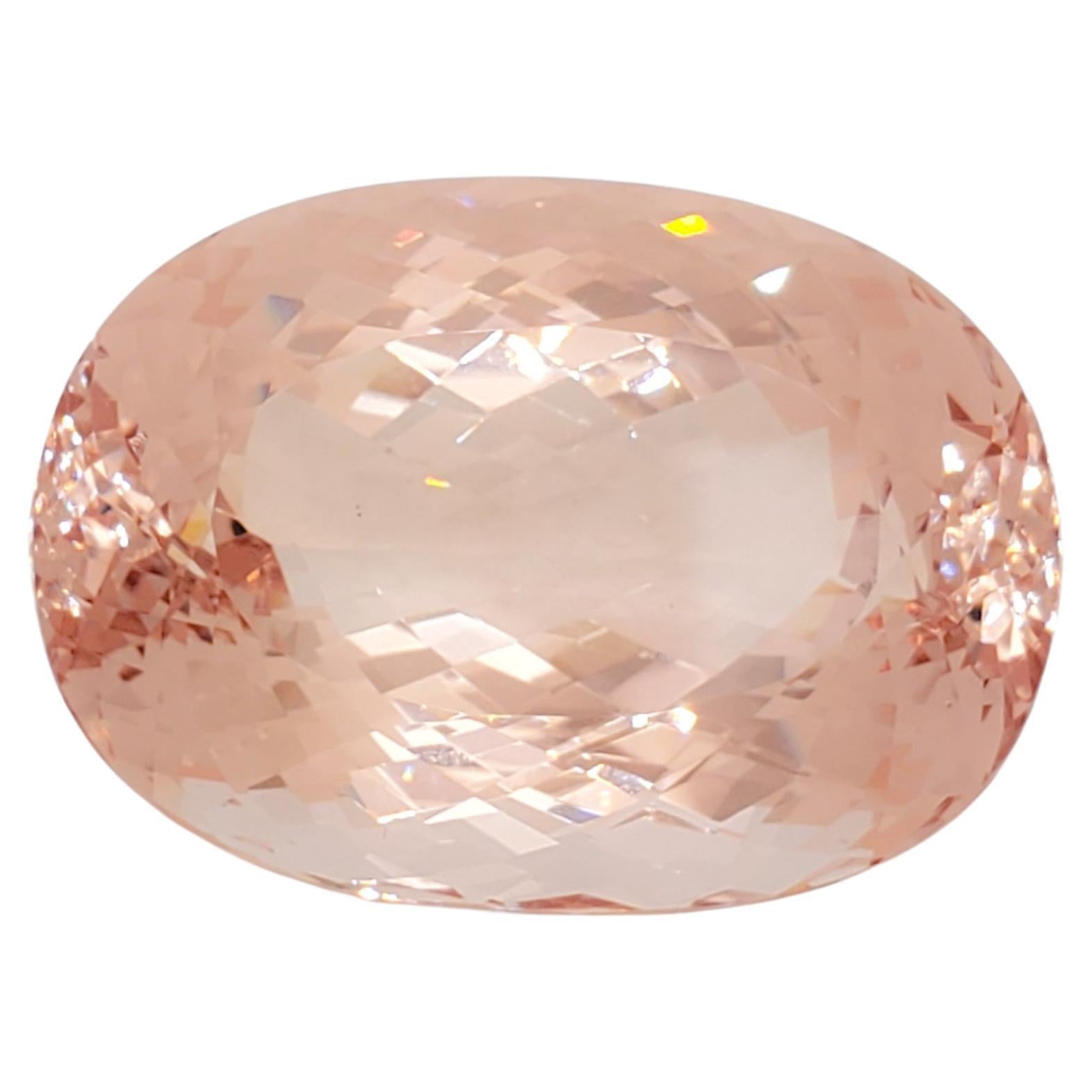 GIA Certified Loose 170.88 ct. Morganite Oval For Sale at 1stDibs