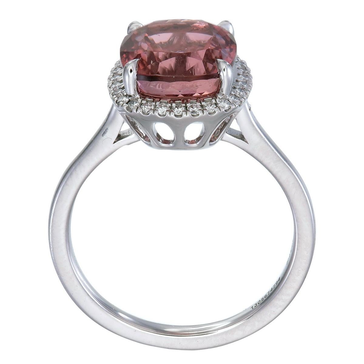 GIA Certified Orloff of Denmark Platinum Ring with Tourmaline and ...