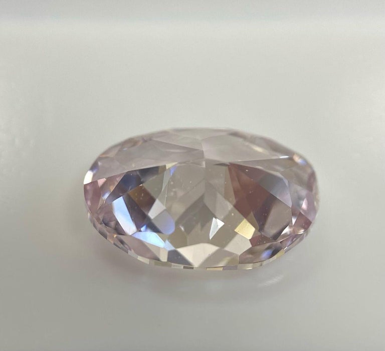 GIA Certified Oval 1.03 Carat Natural Loose Fancy Light Pink VS1 ...