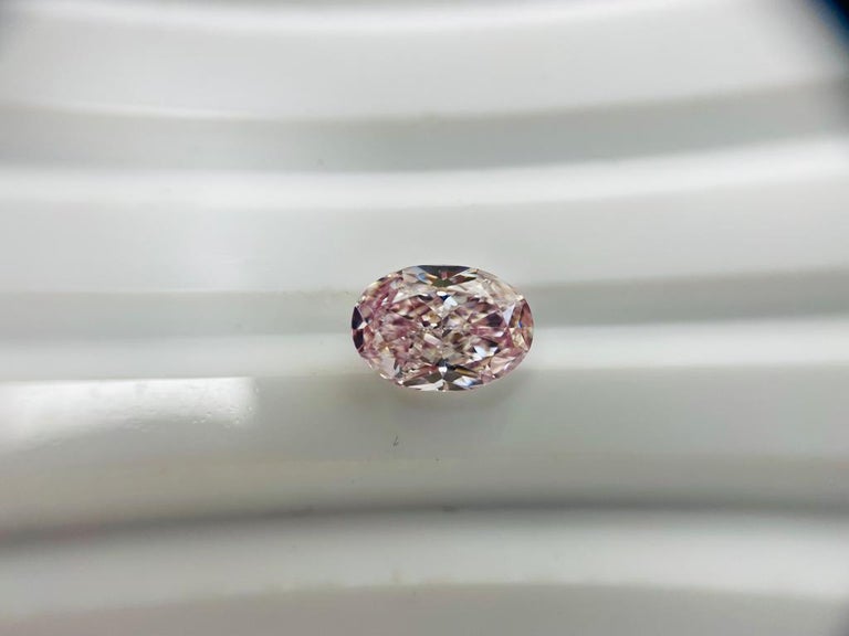 GIA Certified Oval 1.03 Carat Natural Loose Fancy Light Pink VS1 ...