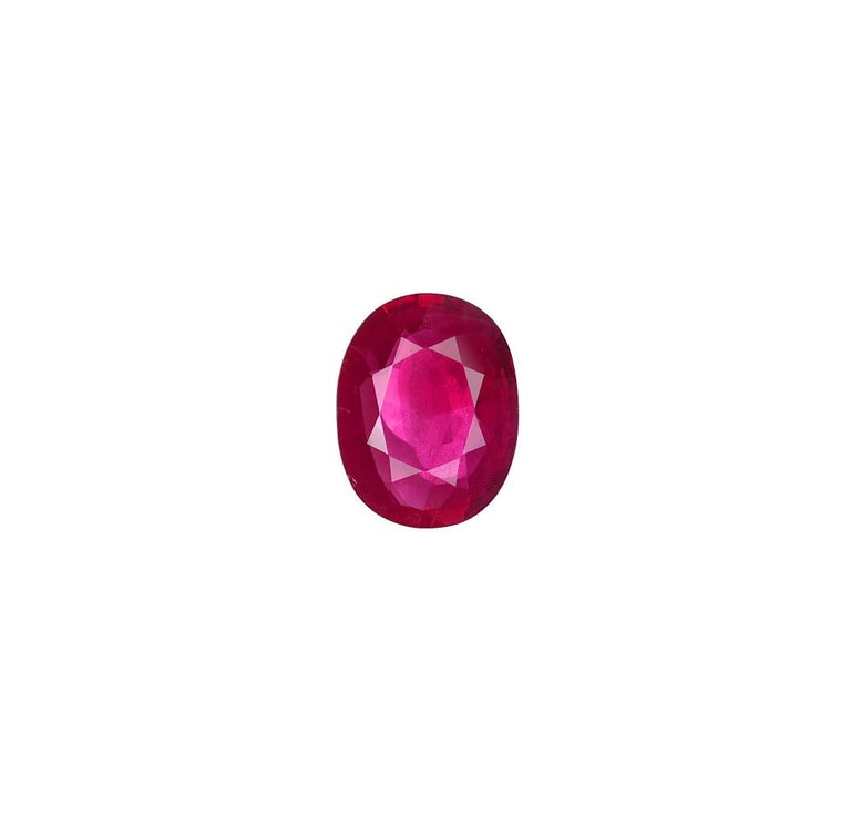 GIA Certified, Oval Burma Ruby 3.10ct '#18085' For Sale at 1stDibs