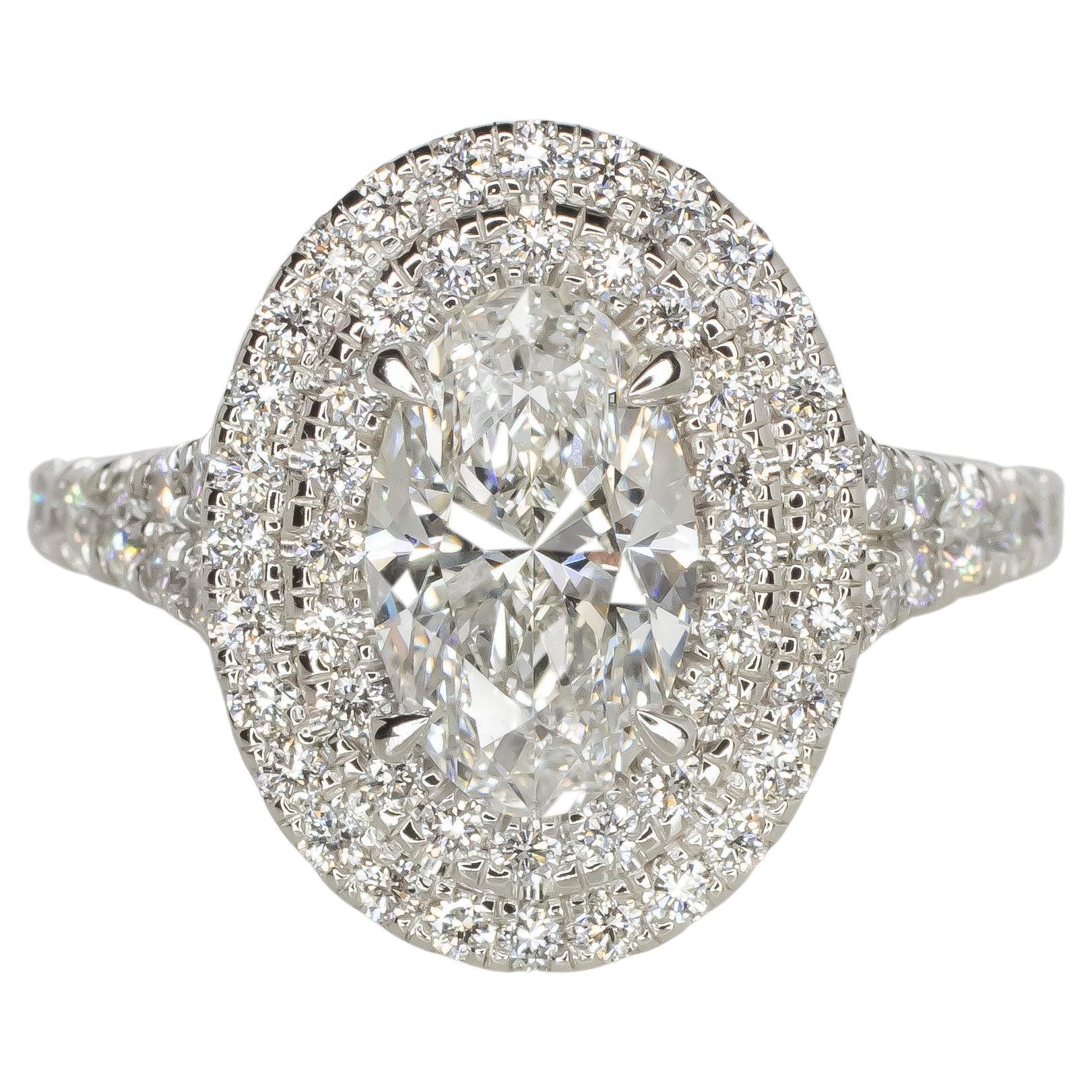 Argyle Pink GIA Certified Orangy Pink Diamond Double Halo Platinum Ring For Sale at 1stDibs