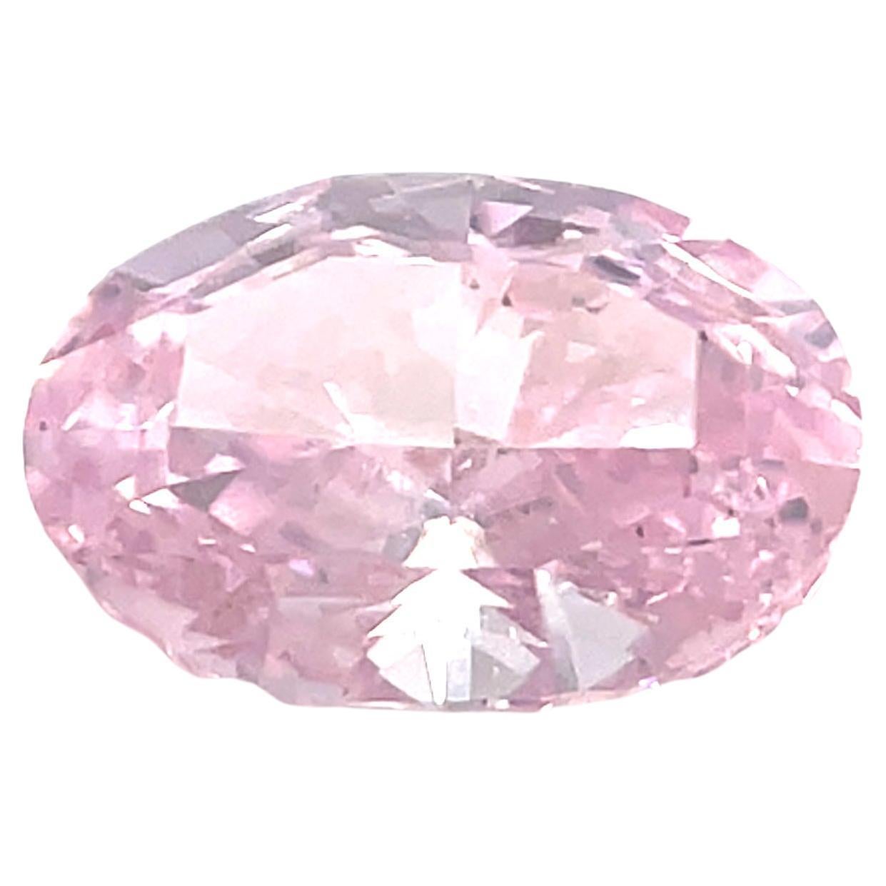 Platinum 2.76 Carat Fancy Intense Orangey Pink Diamond Ring For Sale at ...