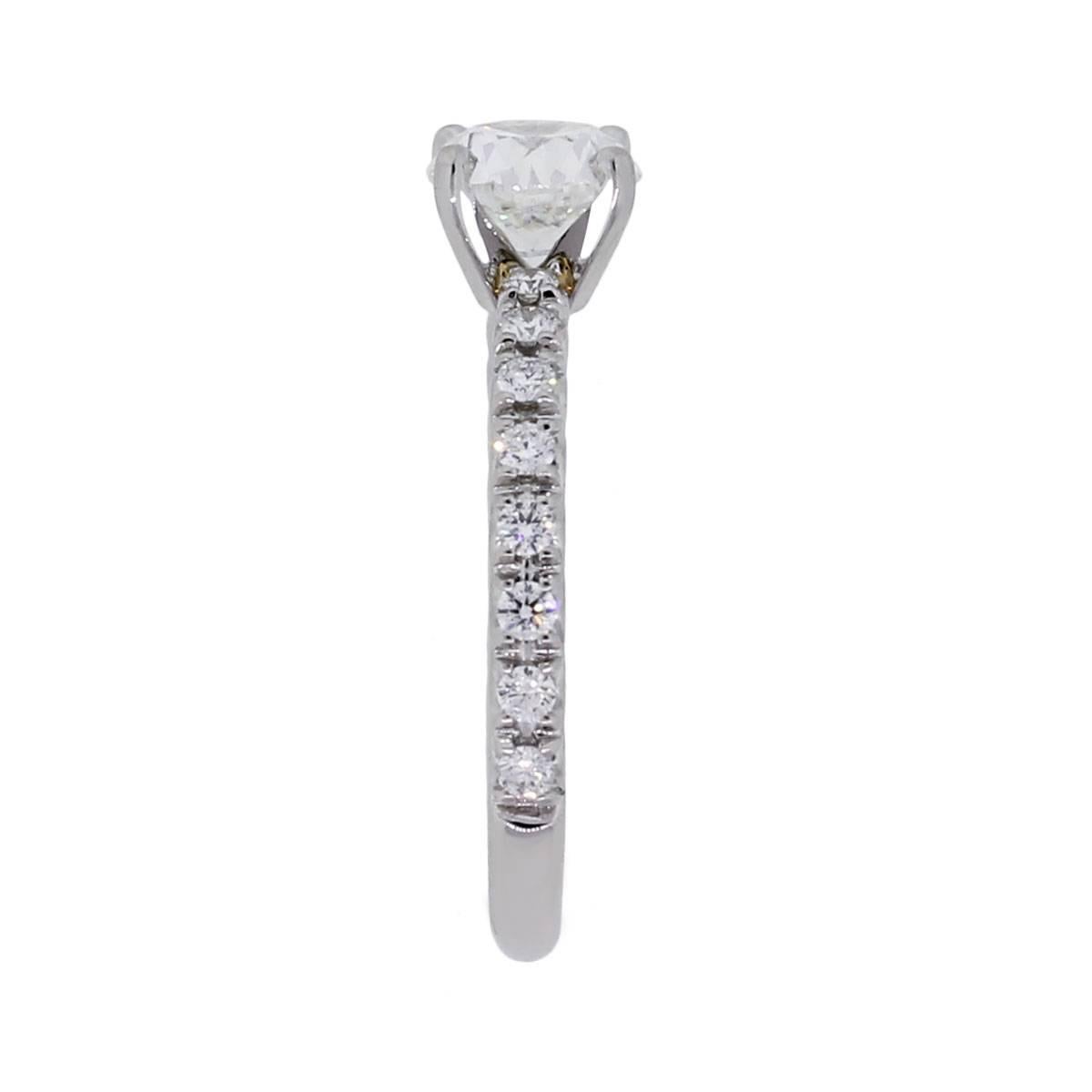 GIA Certified Round Brilliant Diamond Engagement Ring at 1stDibs ...