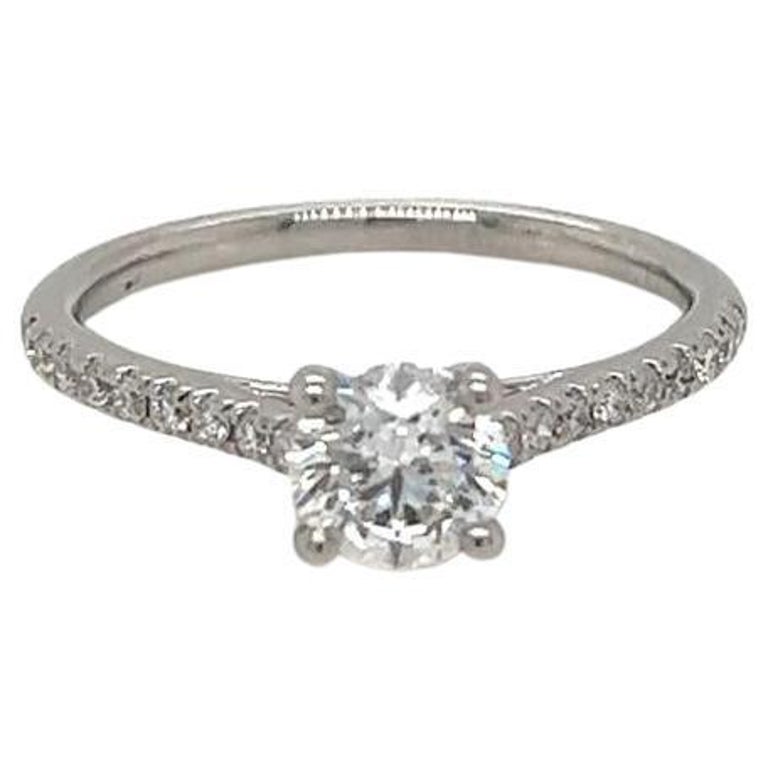 Customizable GIA Certified Round Brilliant Diamond Ring with Shoulder ...