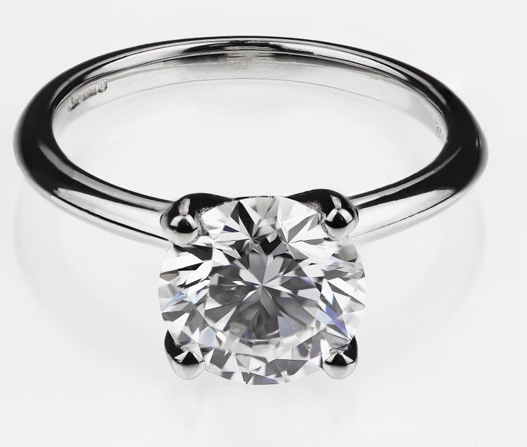 GIA Certified Round Diamond 2.41ct D VS2 Single Stone Solitaire ...