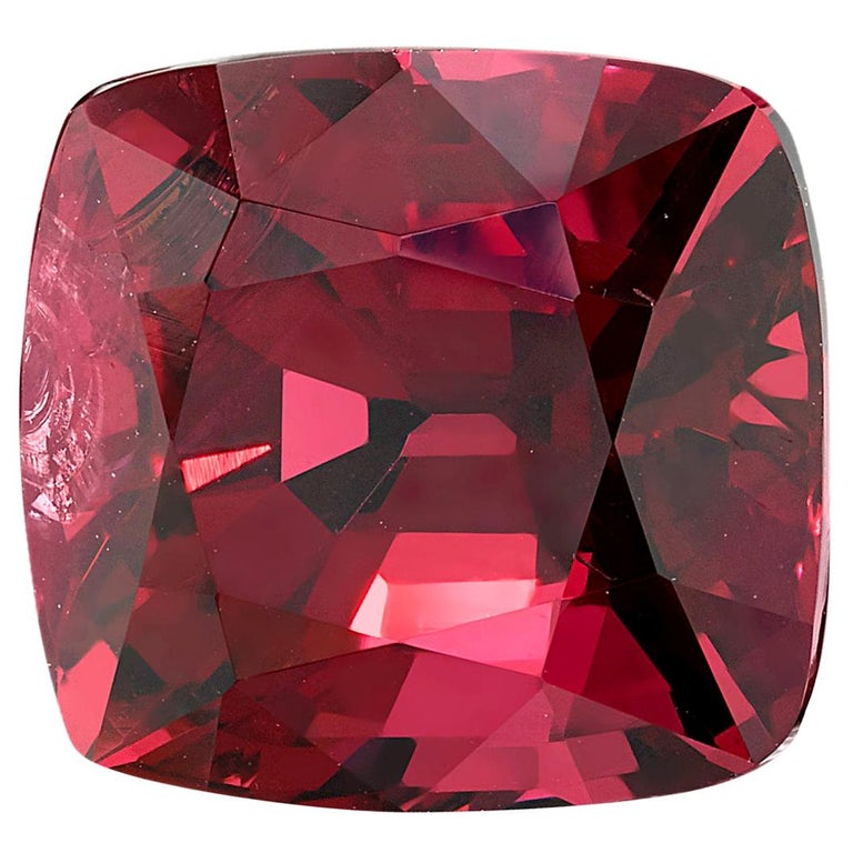 4.60 Carat Red Spinel Cushion, Loose Gemstone, GIA Certified For Sale ...