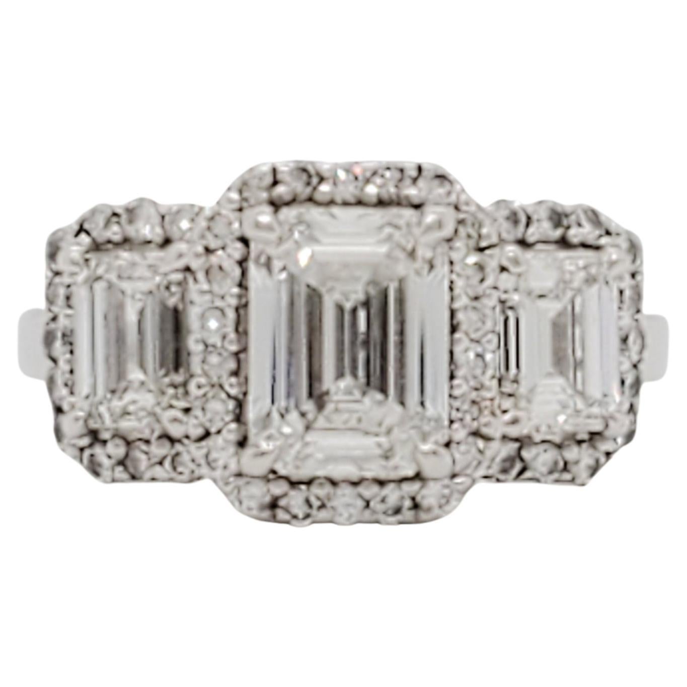 CARTIER Emerald Cut Diamond Signet Ring at 1stDibs | emerald cut signet ...