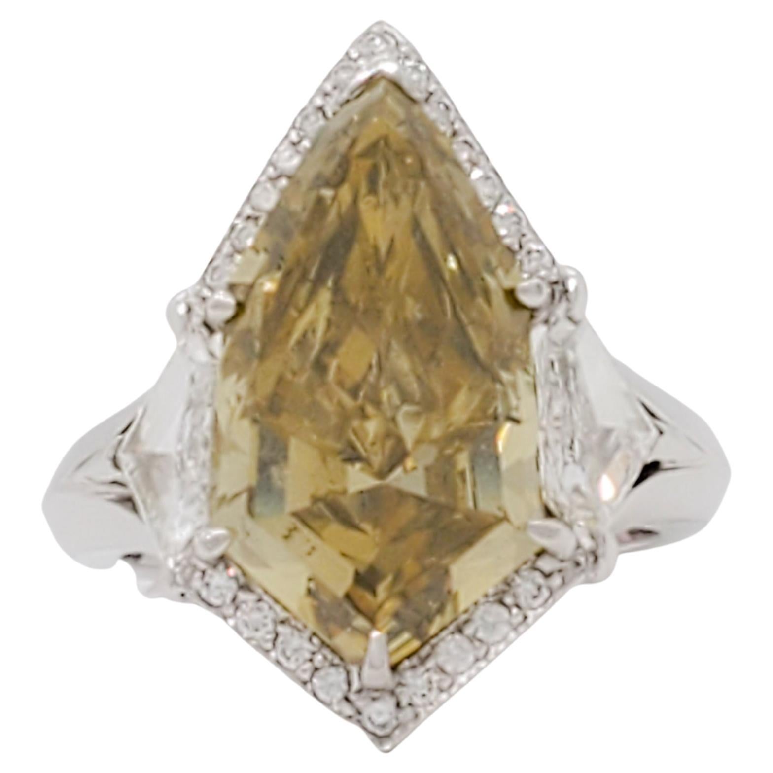 GIA Certified 1.03 Carat Fancy Deep Brownish Greenish Yellow Diamond ...