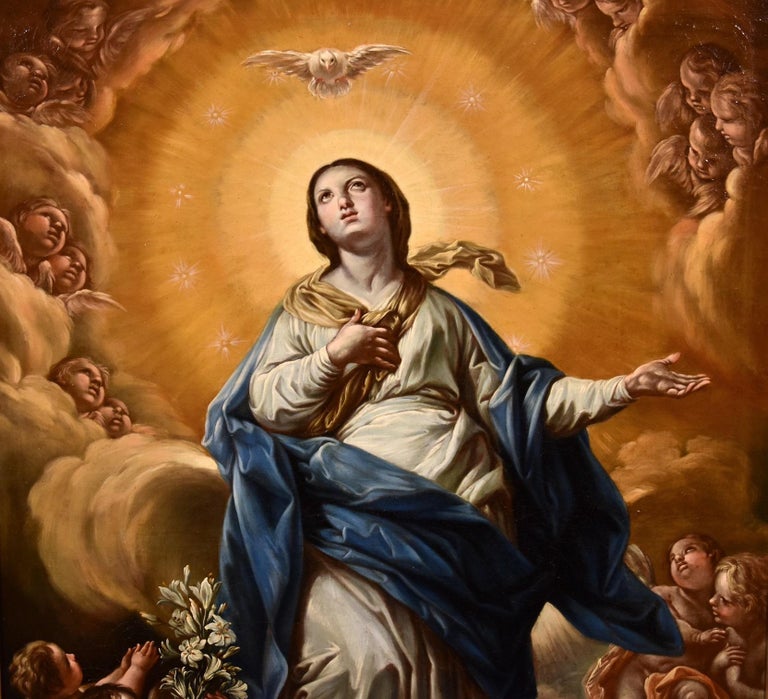 Immaculate Virgin Madonna Brandi Paint Oil on canvas Old master 17th ...