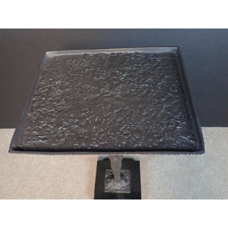 Giacometti Style Bronze Figurative Side Table at 1stDibs