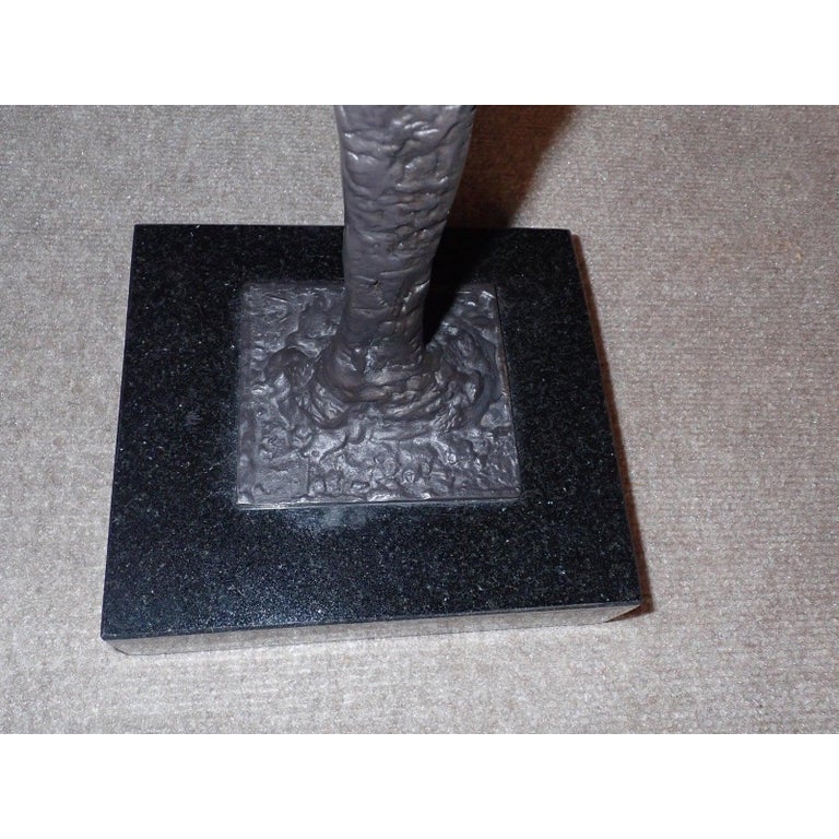 Giacometti Style Bronze Figurative Side Table at 1stDibs