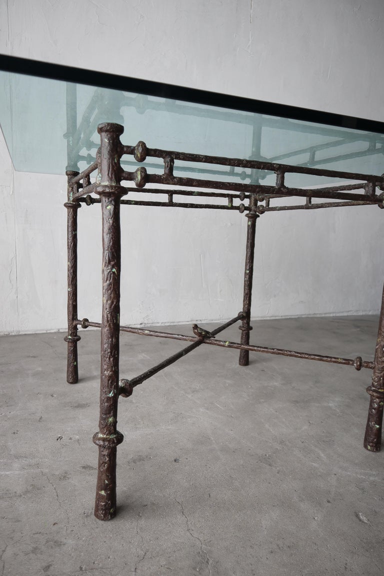 Giacometti Style Decorative Bronze Dining Table Base For Sale at ...