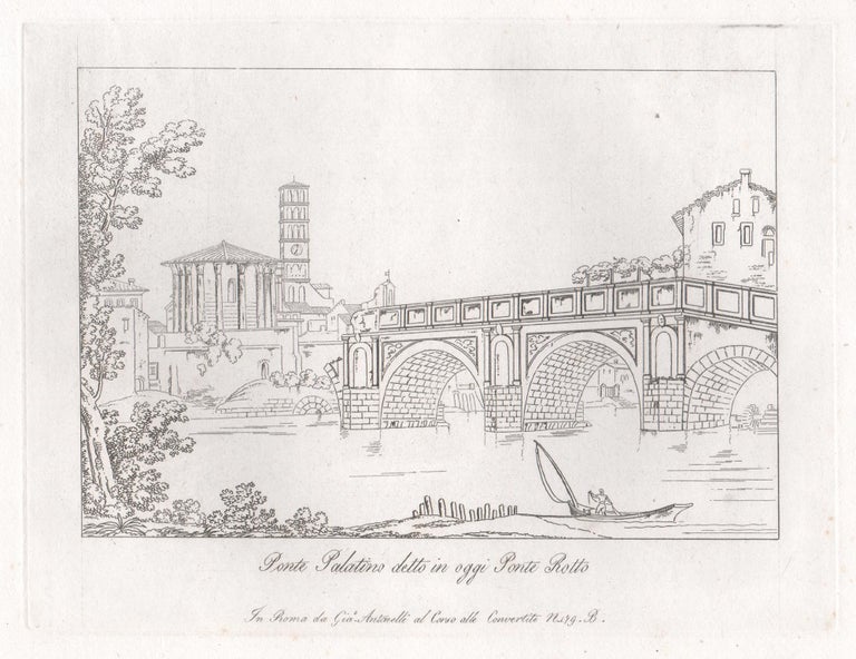 Giacomo Antonelli (publisher/printer) - Ponte Palatino or Ponte Rotto ...