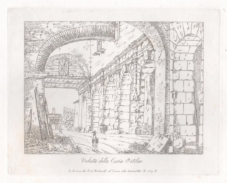Giacomo Antonelli (publisher/printer) - View of the Curia Hostilia ...
