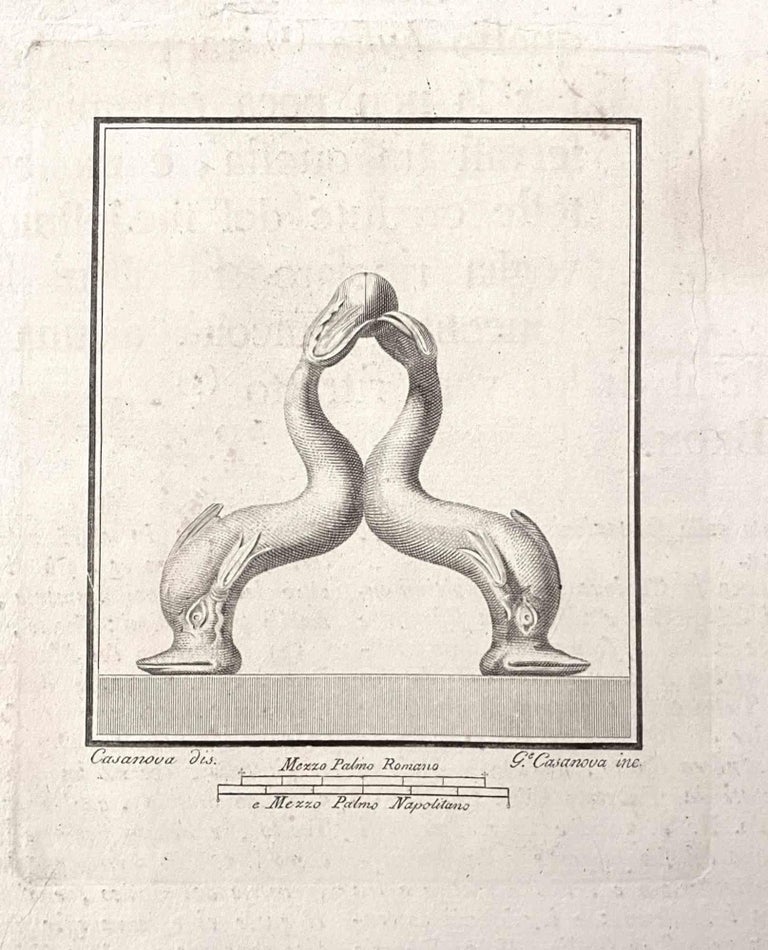 Giacomo Casanova - Ancient Roman Statue - Original Etching by Giacomo ...