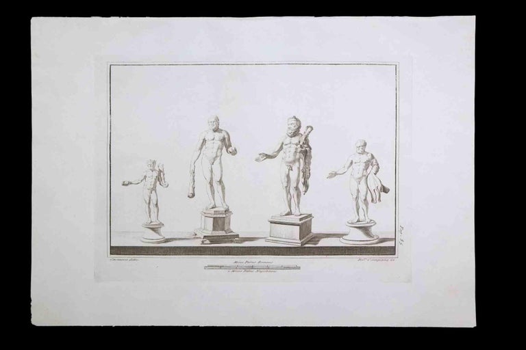 Giacomo Casanova - Ancient Roman Statues - Original Etching by Giacomo ...