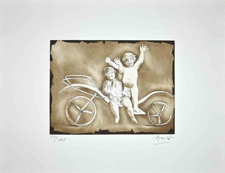 Giacomo Manzú - Giulia and Mileto - Original Etching by Giacomo Manzù ...