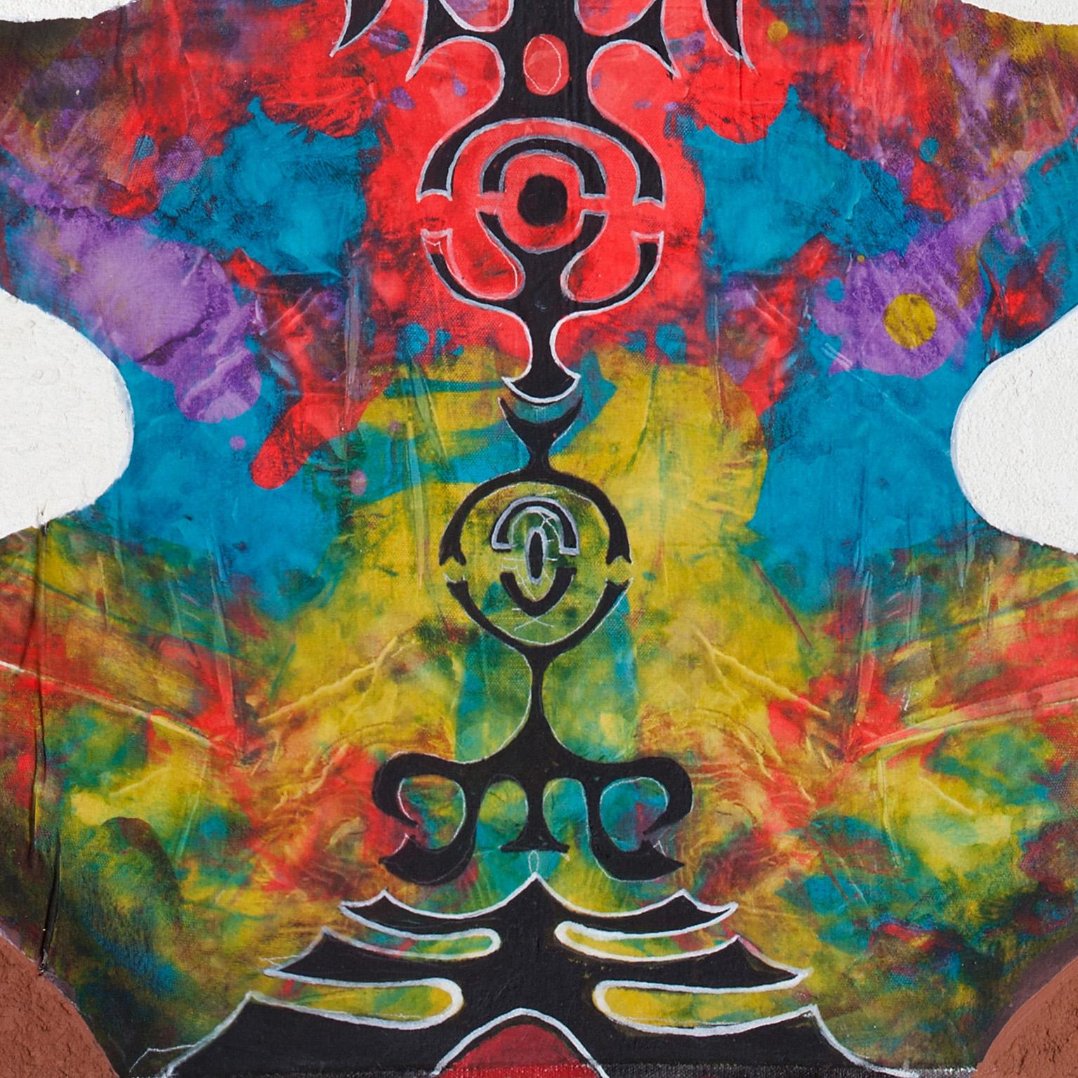 Gian Berto Vanni - Argos - Surrealist Oil Painting with Bright Red ...