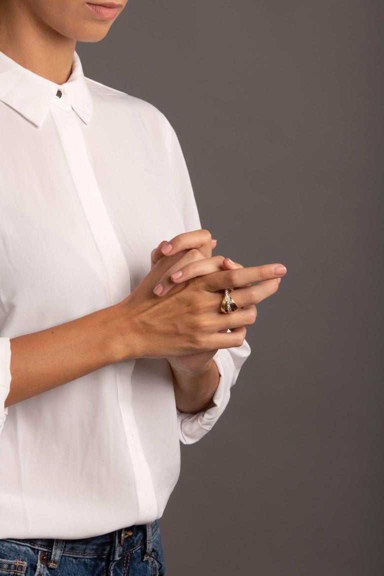 Customizable Giancarlo Montebello Trix Diamonds Ring For Sale at 1stDibs