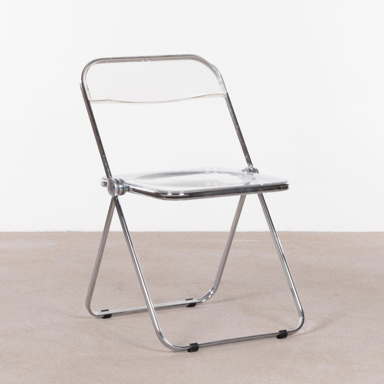 Giancarlo Piretti Folding Plia Chairs for Castelli, Italy at 1stDibs