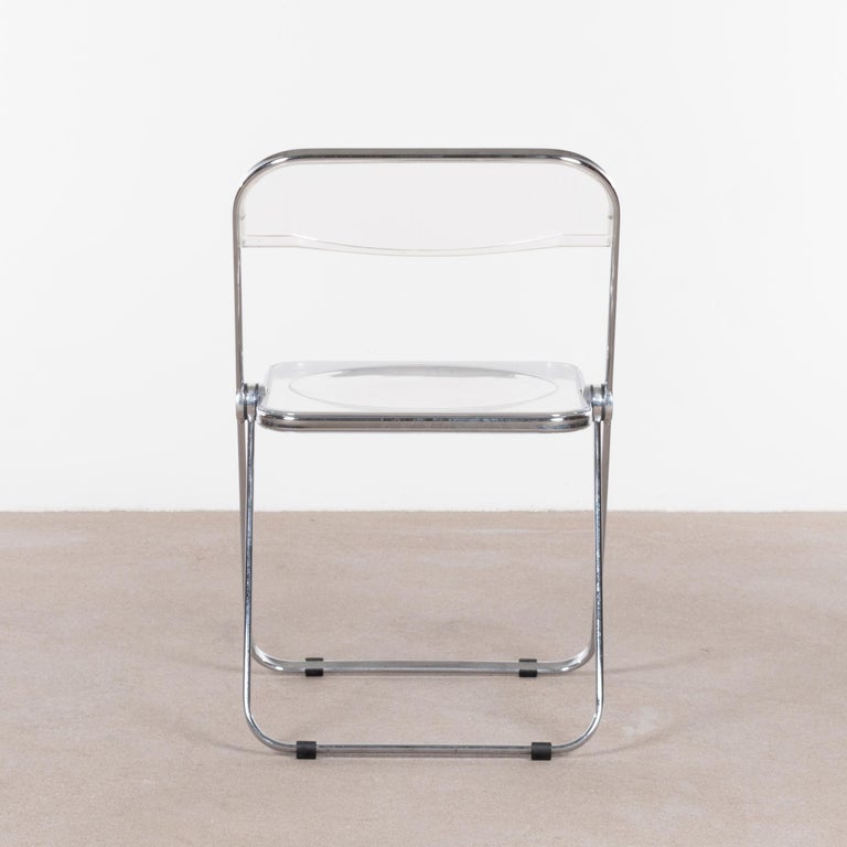 Giancarlo Piretti Folding Plia Chairs for Castelli, Italy at 1stDibs