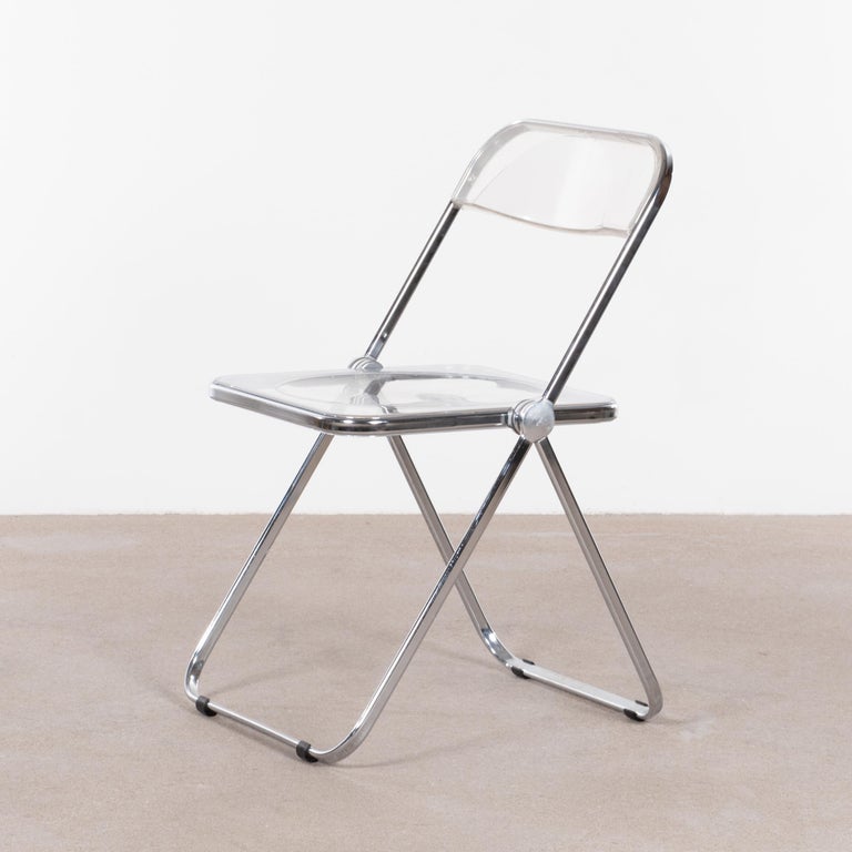 Giancarlo Piretti Folding Plia Chairs for Castelli, Italy at 1stDibs