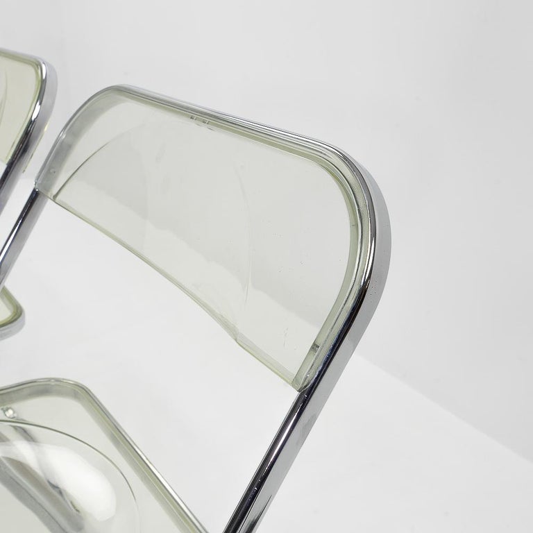 Giancarlo Piretti, Plia Chairs, 1970s For Sale at 1stDibs