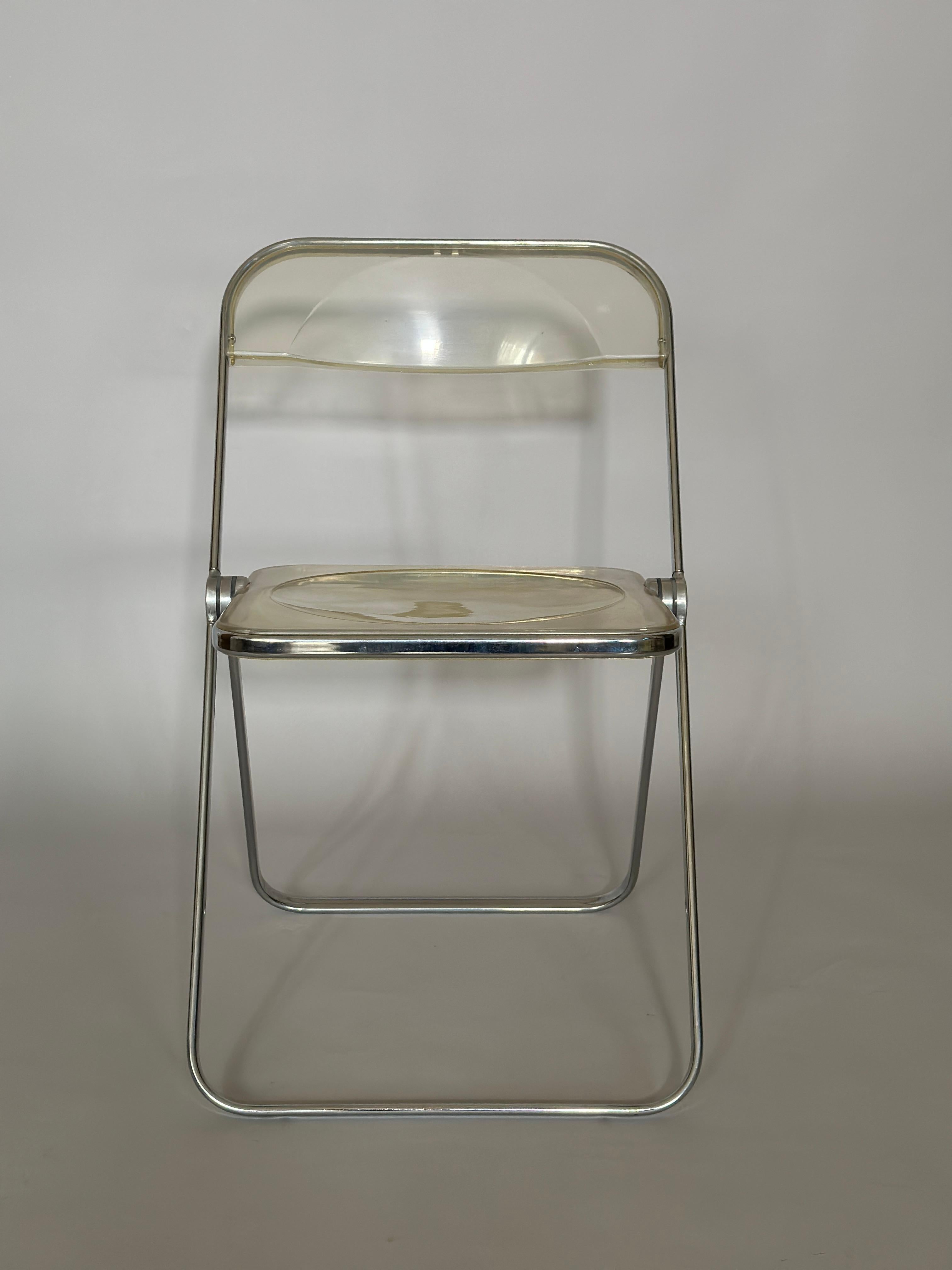 Giancarlo Piretti Plia Folding Chair for Castelli 1970s For Sale at ...