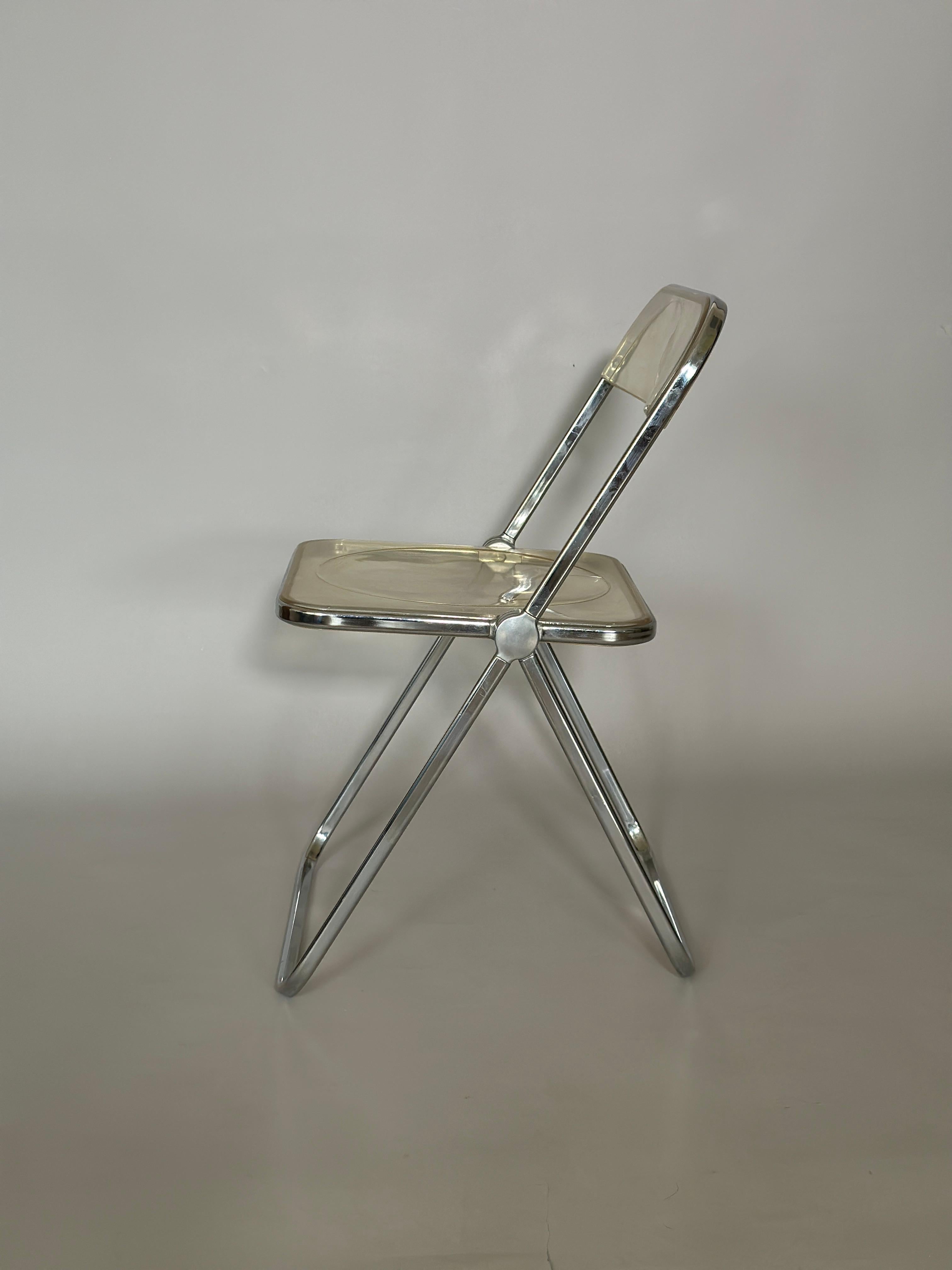 Giancarlo Piretti Plia Folding Chair for Castelli 1970s For Sale at ...