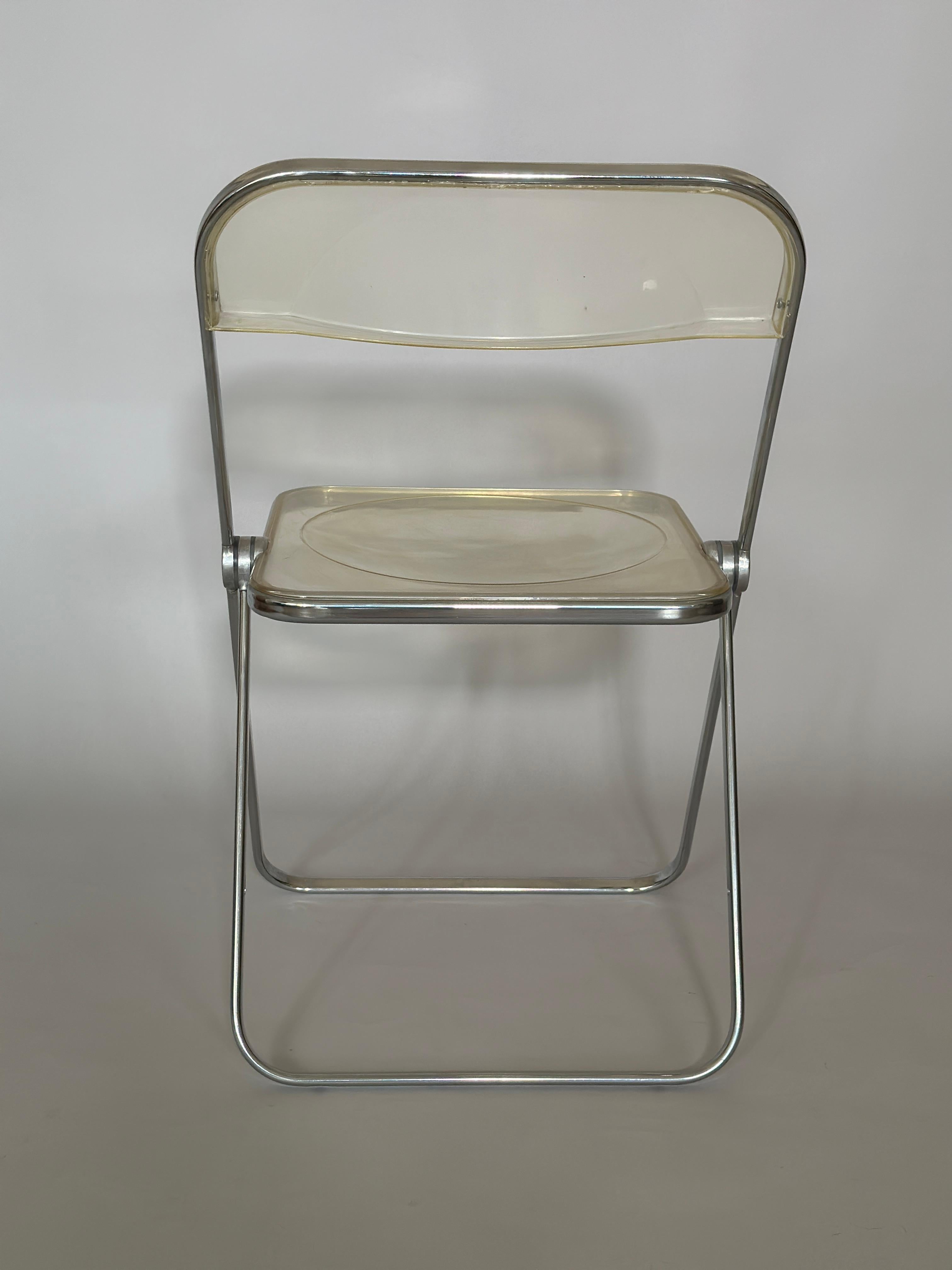 Giancarlo Piretti Plia Folding Chair for Castelli 1970s For Sale at ...
