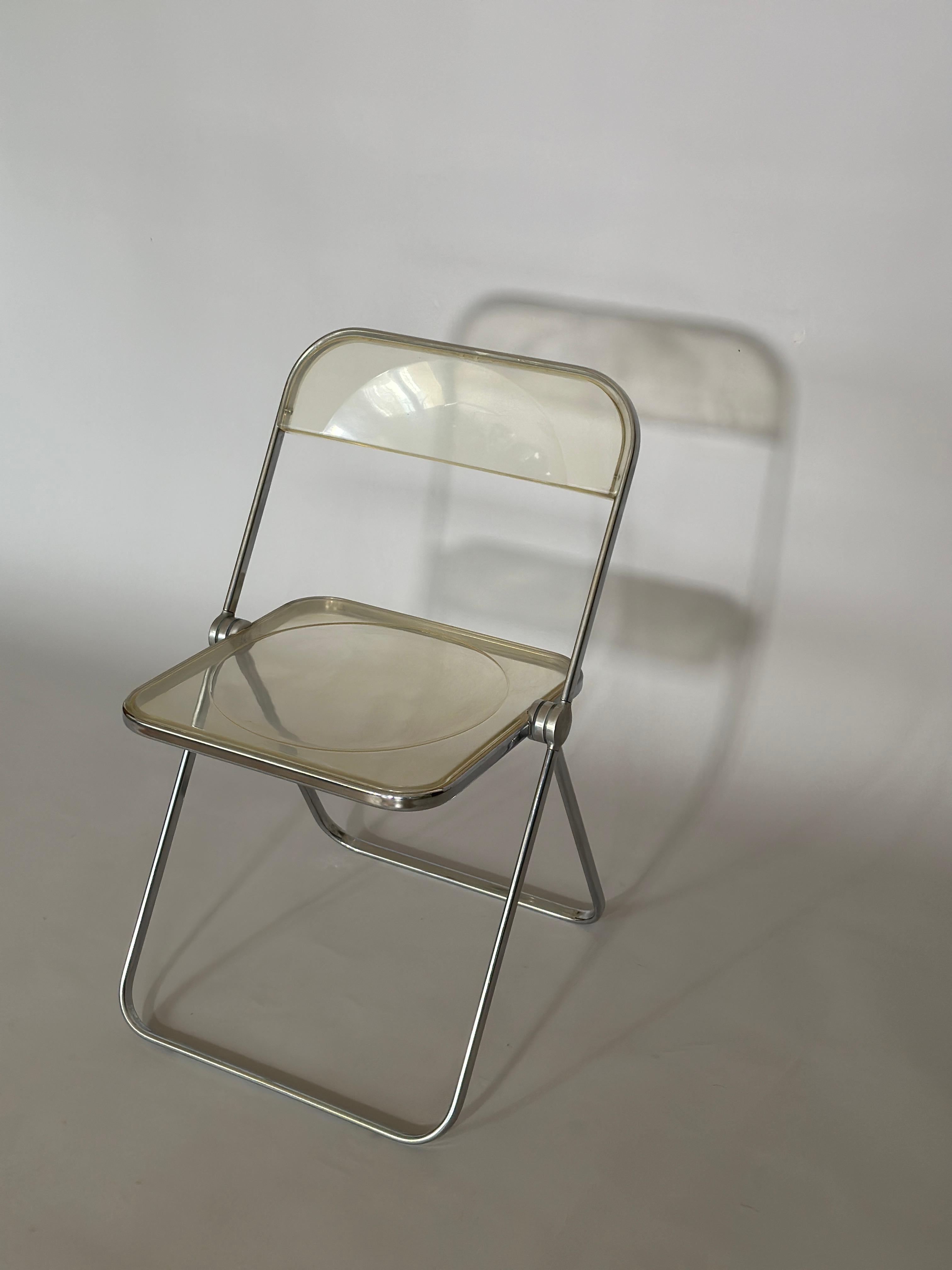 Giancarlo Piretti Plia Folding Chair for Castelli 1970s For Sale at ...